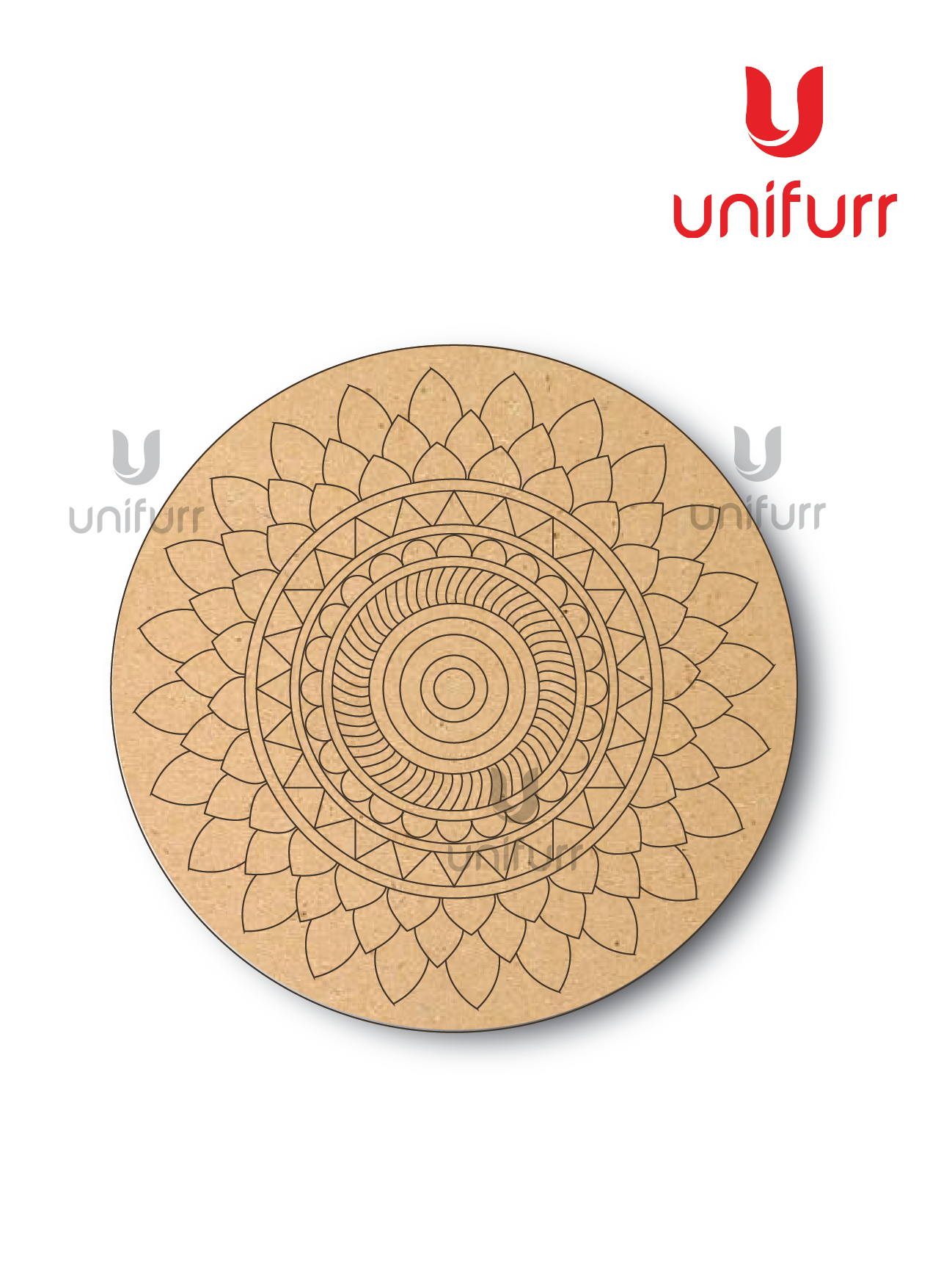Flower 3 - Lipan Pre-marked MDF – Unifurr