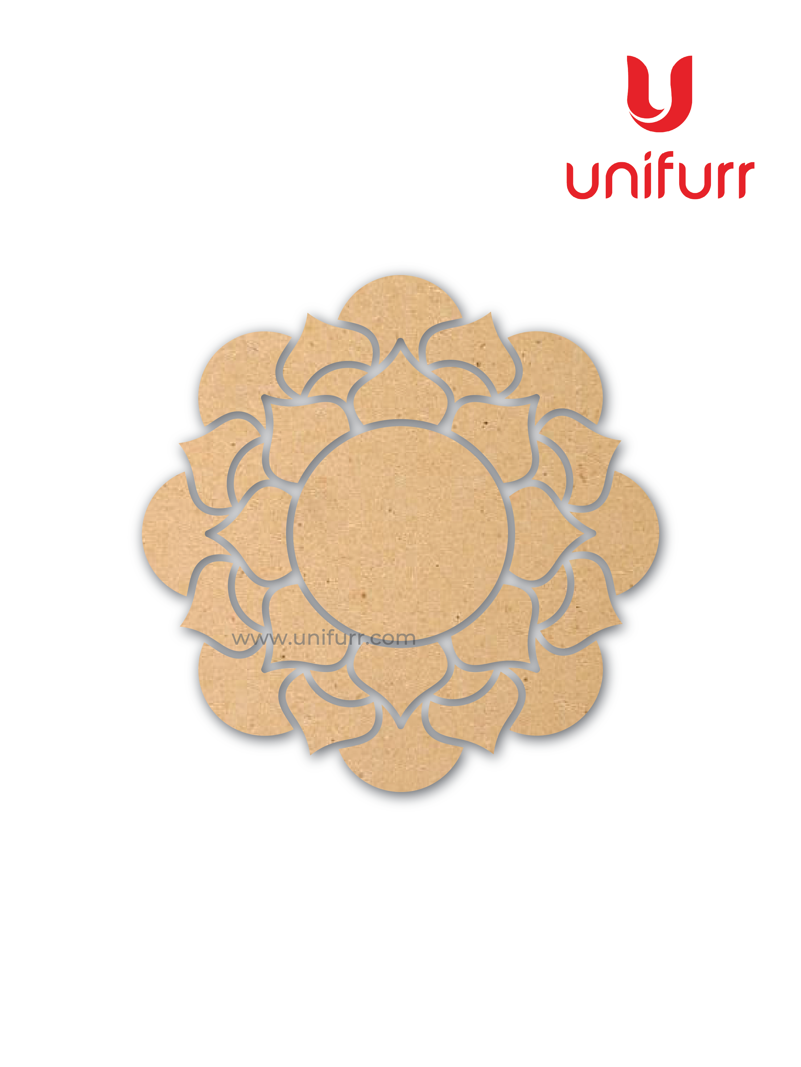 Rangoli Design -3 MDF Cutout – Unifurr