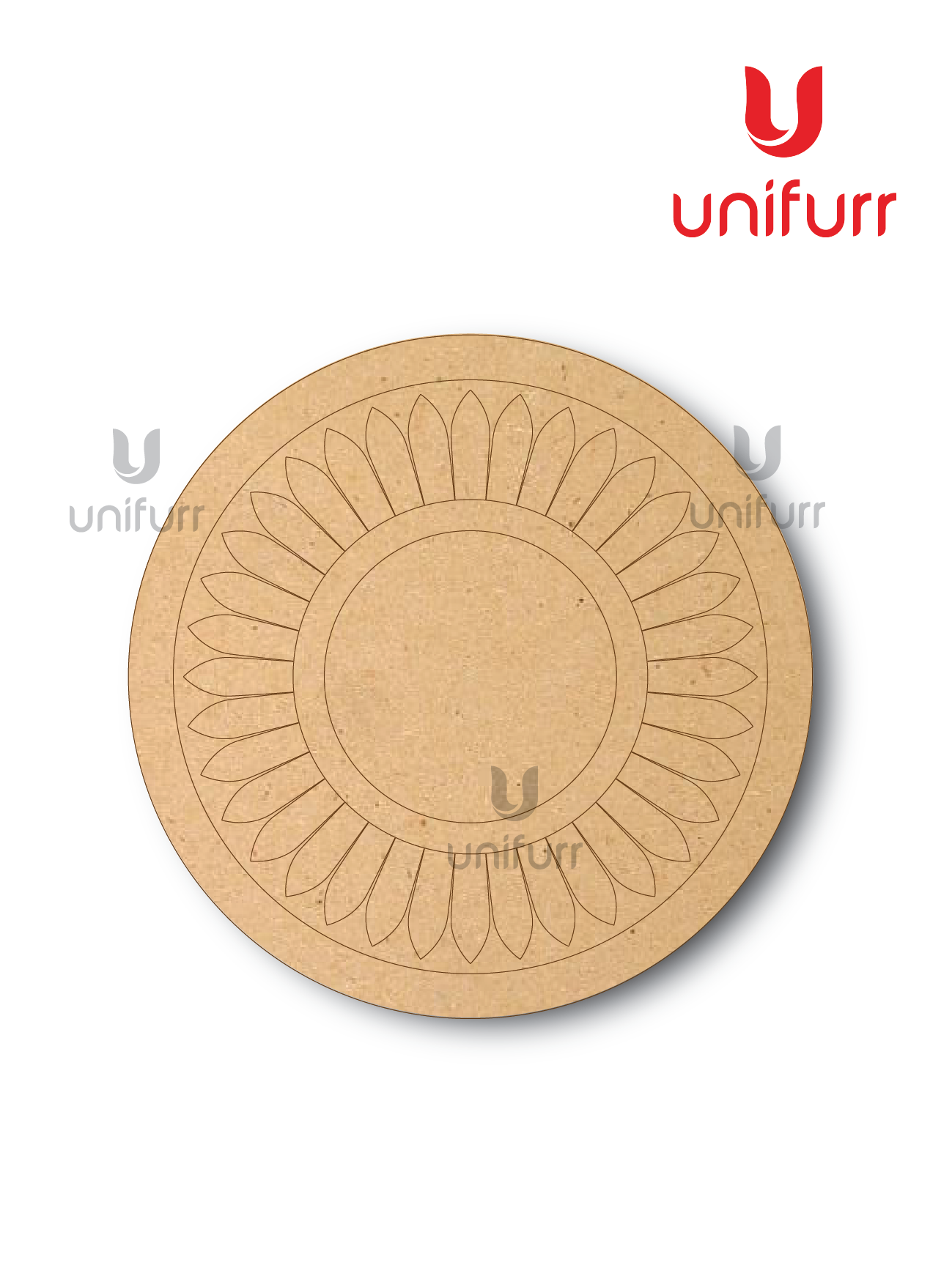 Mandala Flower 12 -Lipan Pre-marked MDF – Unifurr